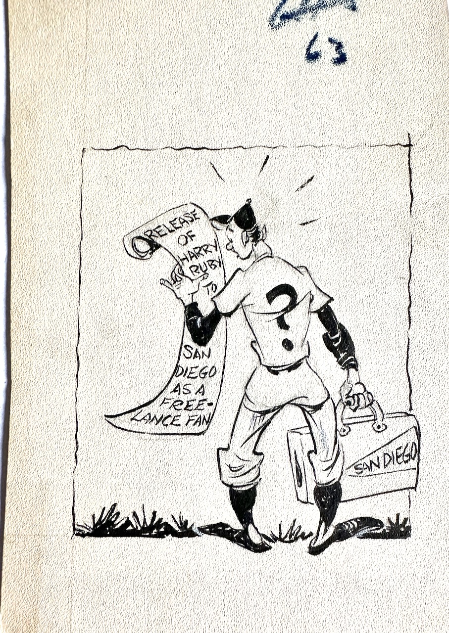 4 original pen/ink cartoons by one of the first women to work as a ...
